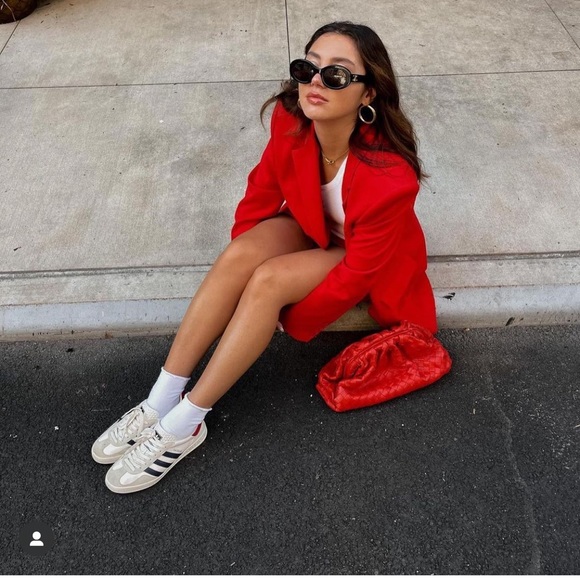 Zara | Jackets & Coats | Zara 2 Pieces Set Fitted Blazer With Pockets And Belt Loop Mini Skirt ...